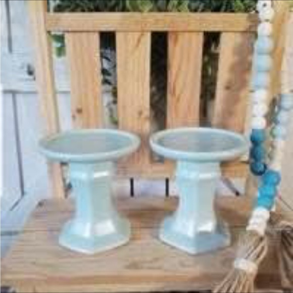 Hobby Lobby | Accents | 2 Shabby Chic Farmhouse Blue Riser Pilars Rae Dunn Inspired For Tier ...